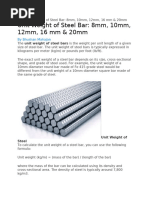 Steel Bar Conversion Guide | PDF