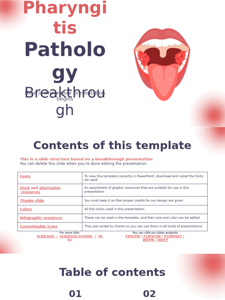 Pharyngitis Pathology Breakthrough by Slidesgo | PDF | Planets | Mercury (Planet)
