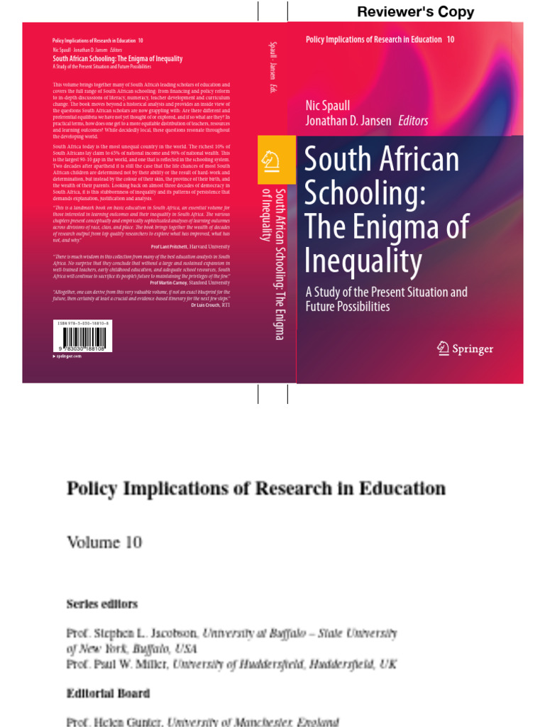 South African Education Inequality Insights | PDF | Economic Inequality ...