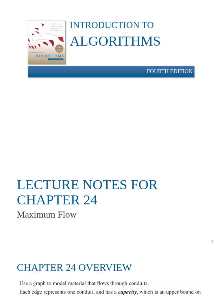 Unit 3 FlowNetworks | PDF | Discrete Mathematics | Theoretical Computer ...