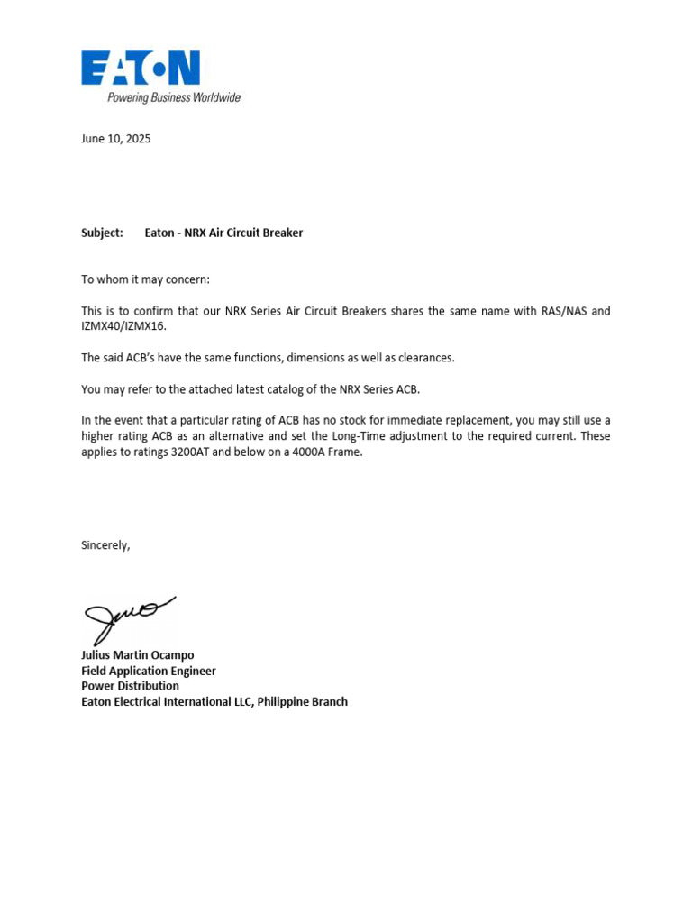 Letter of Confirmation RAS Same As IZMX | PDF