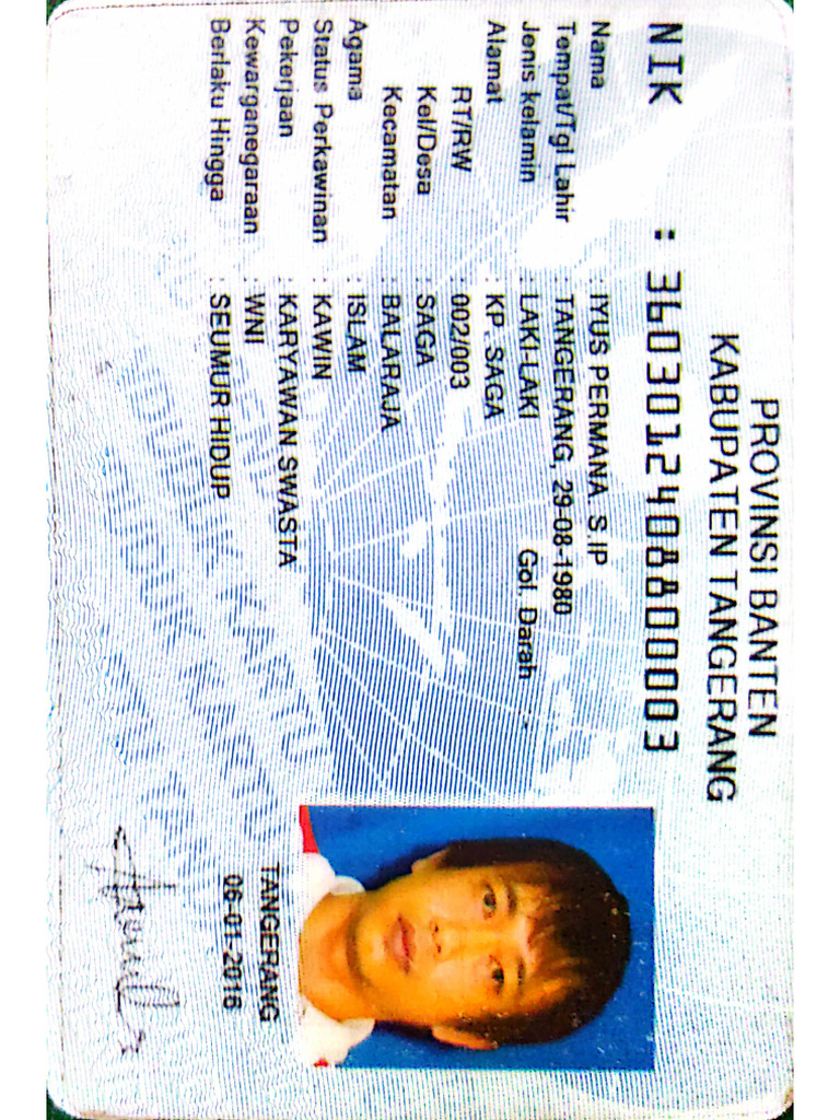 KTP Iyus Permana | PDF