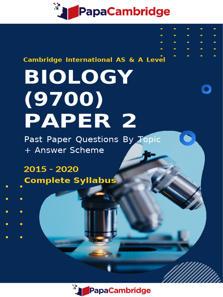 AS Level Biology Cell Structure Past Papers | PDF