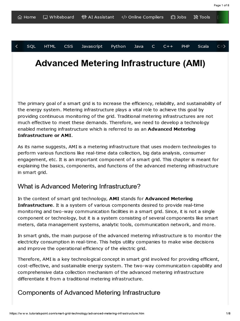 Advanced Metering Infrastructure | PDF | Smart Grid | Electrical Grid