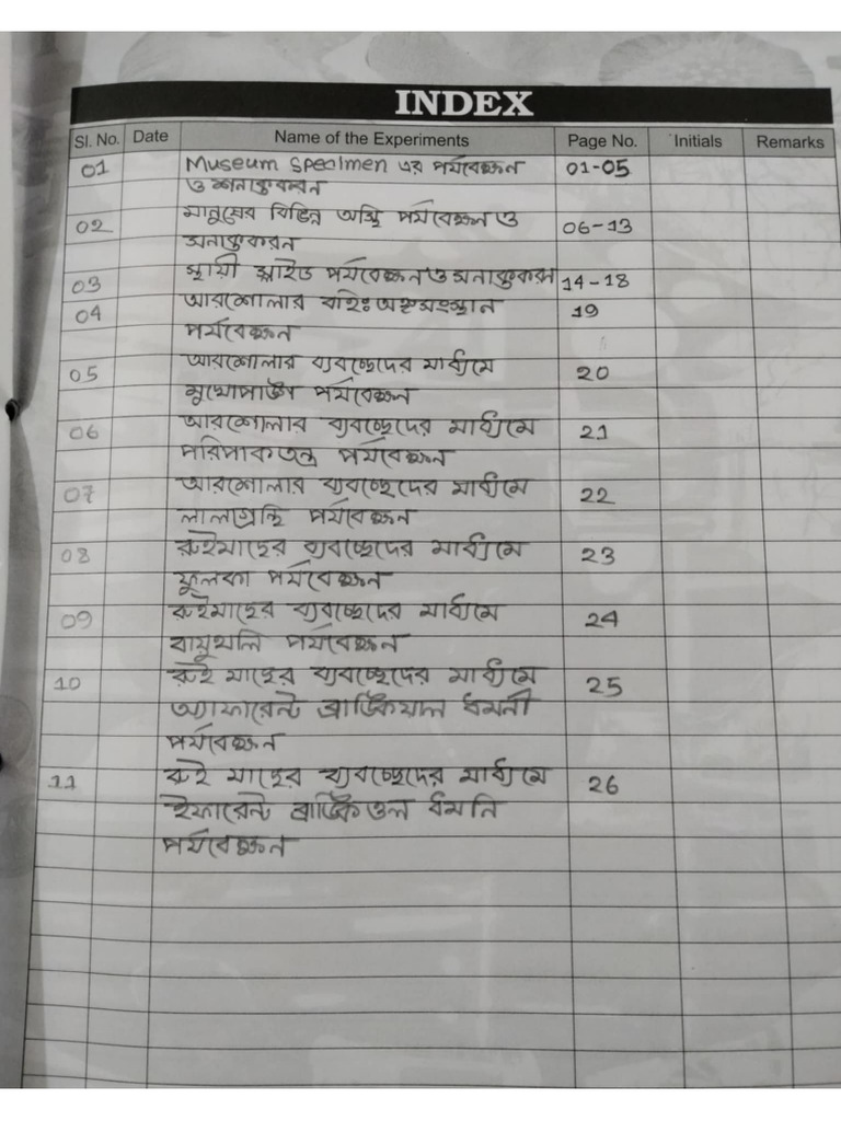 Zoology Practical Solution 1 | PDF