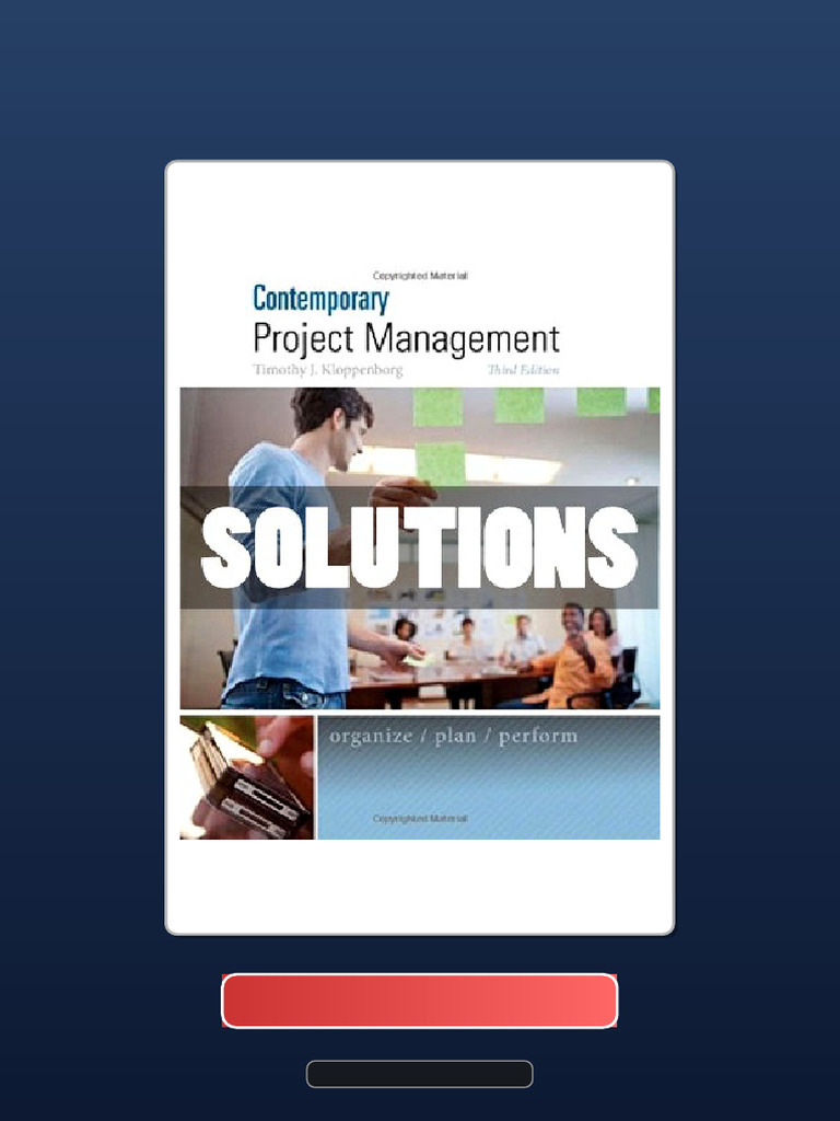 Full Chapter of Contemporary Project Management 3rd Edition Timothy ...