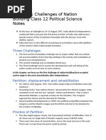 Chapter 1 Challenges of Nation Building Class 12 Political Science ...