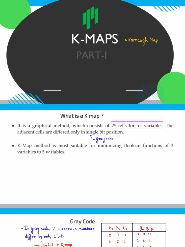 Lecture 12 K Maps Part 1 - Yt | PDF