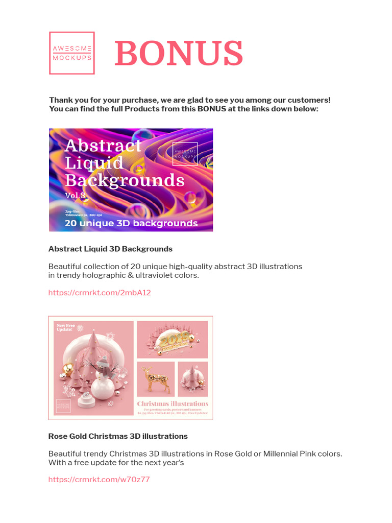 !awesome Mockups Bonus | PDF
