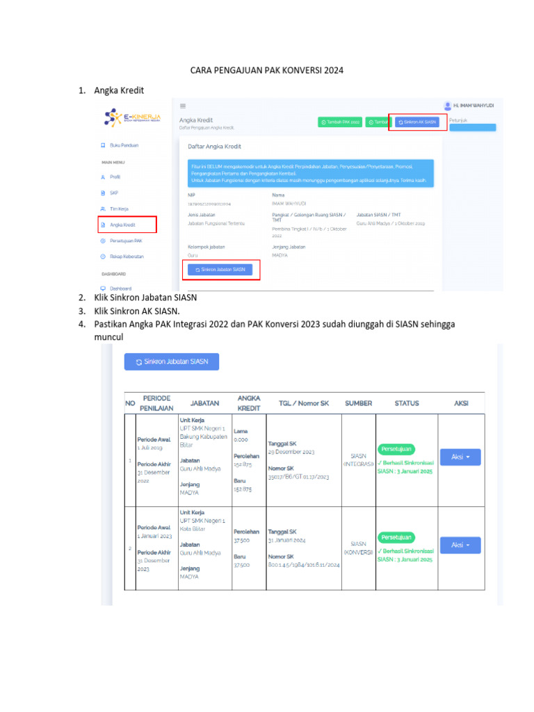 Cara Pengajuan Pak Konversi 2024 | PDF