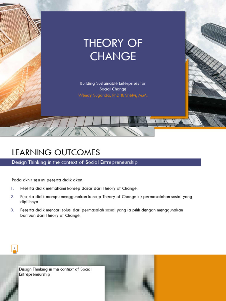 Lecture 5 - Theory of Change WS | PDF