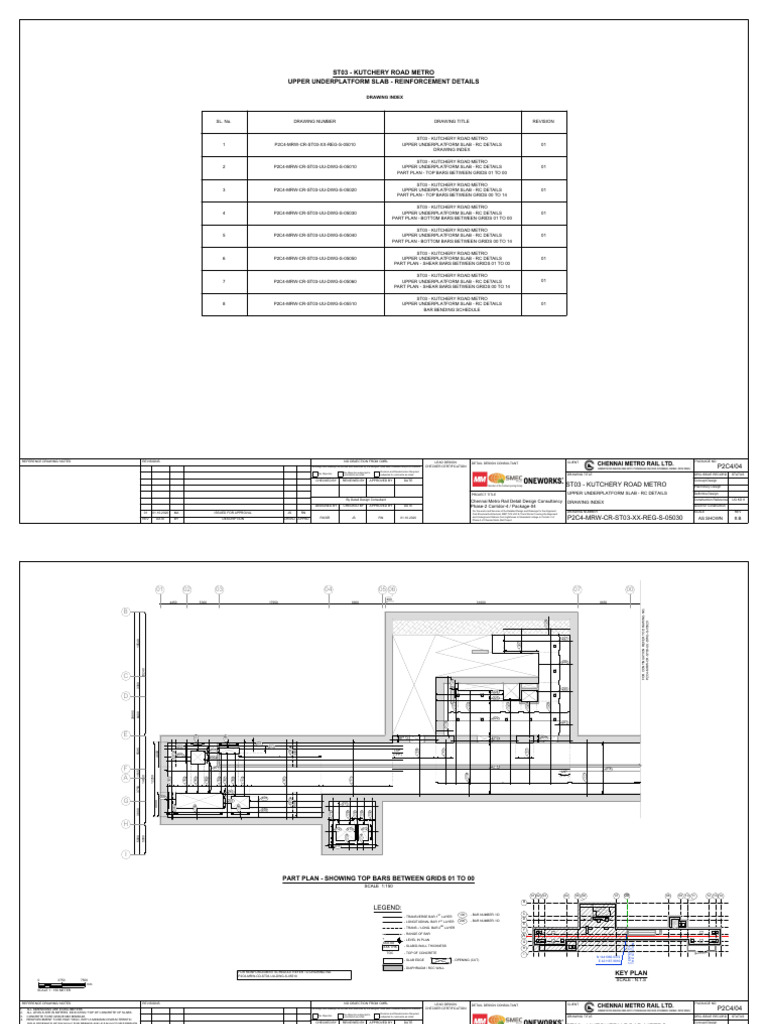 03 - Upper Underplatform Slab - Reinforcement Details | PDF