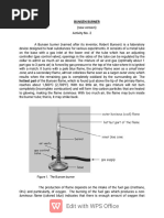 Bunsen Burner Diagram and Usage Guide | PDF | Combustion | Energy ...