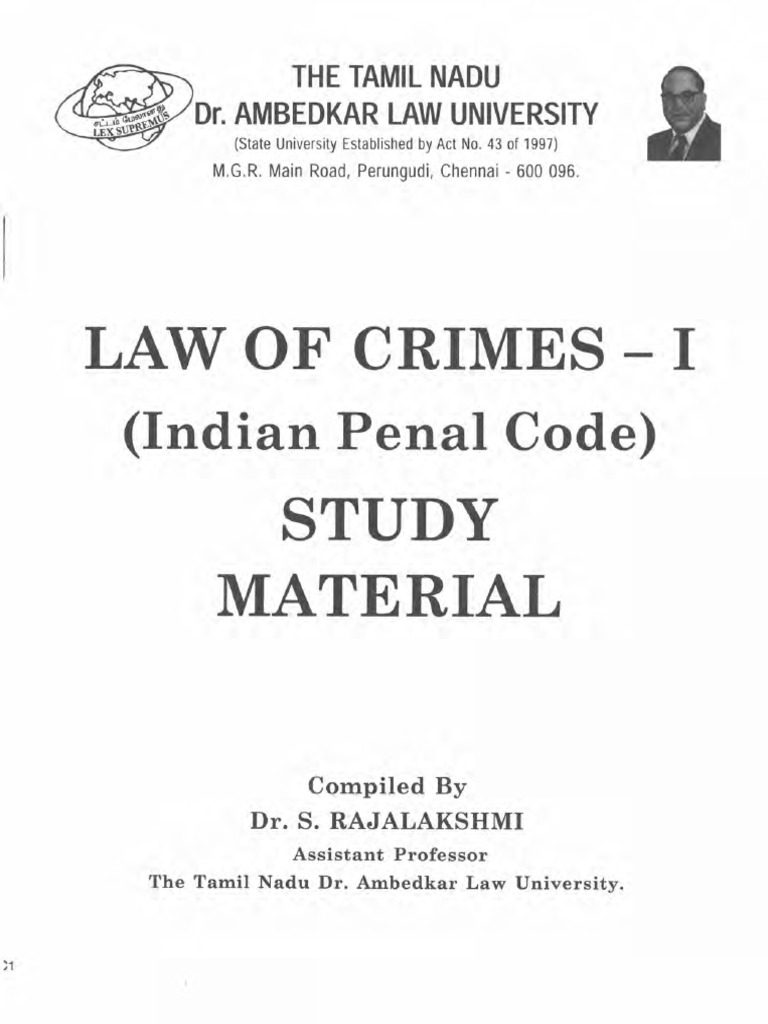 33 Law of Crimes-I (Indian Penal Code) | PDF