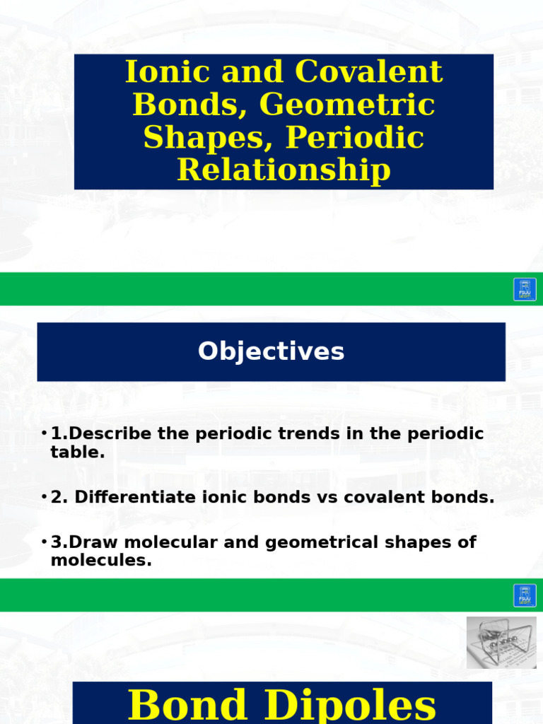 Ionic vs Covalent Bonds Explained | PDF | Chemical Polarity | Chemical Bond