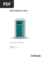 930 Compact IC Flex Manual Guide | PDF | Pump | Waste Management