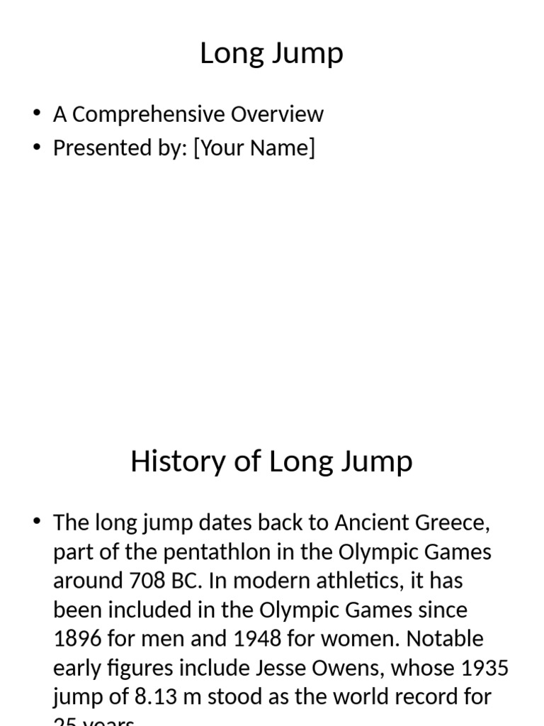 Long Jump Techniques and Phases Explained | PDF | Athletic Sports ...