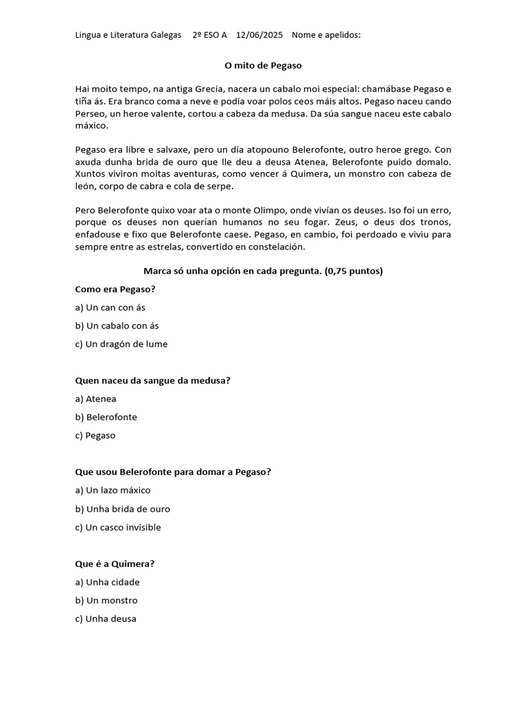 O Mito de Pegaso | PDF