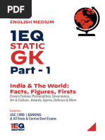 India Static GK Handbook 2025 | PDF