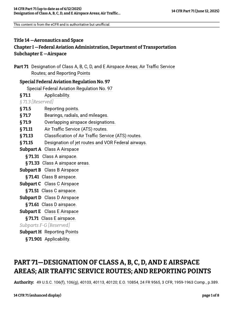 Class A-E Airspace Designations | PDF | Air Traffic Control | Aviation ...