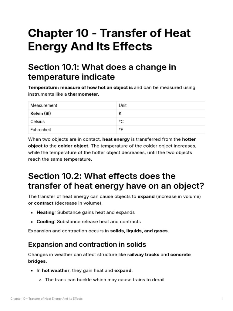 Chapter 10 - Transfer of Heat Energy and Its Effects | PDF | Greenhouse ...