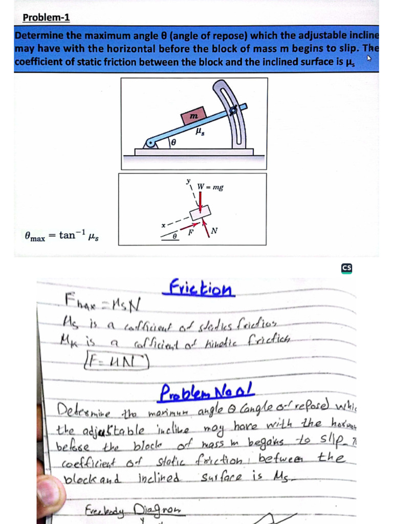 Engineering Static (Friction) Problems Solution | PDF