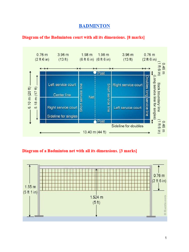 Badminton First Term Notes | PDF | Referee | Ball Games