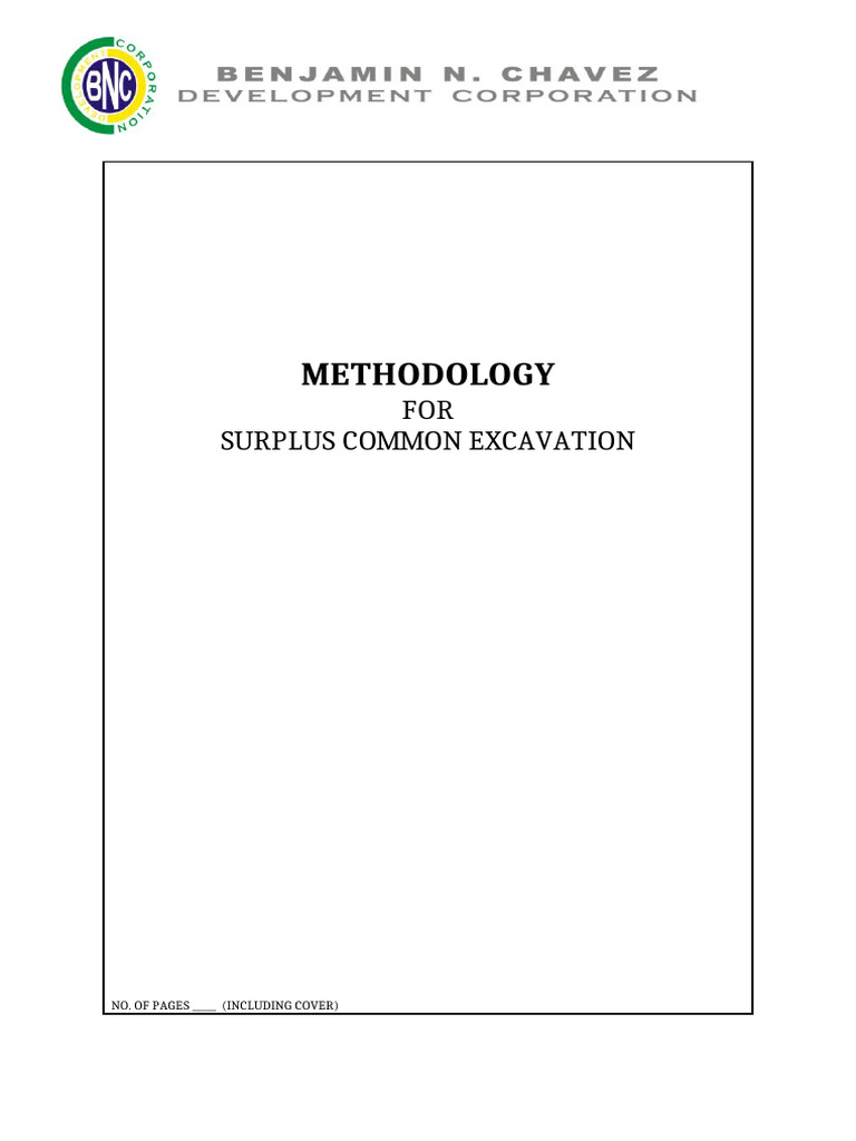Surplus Common Excavation Method Statement | PDF | Loader (Equipment)