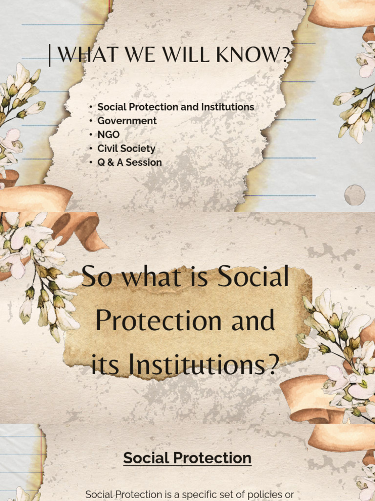 Presentation Socal Inistitution | PDF | Microfinance | Non Governmental ...