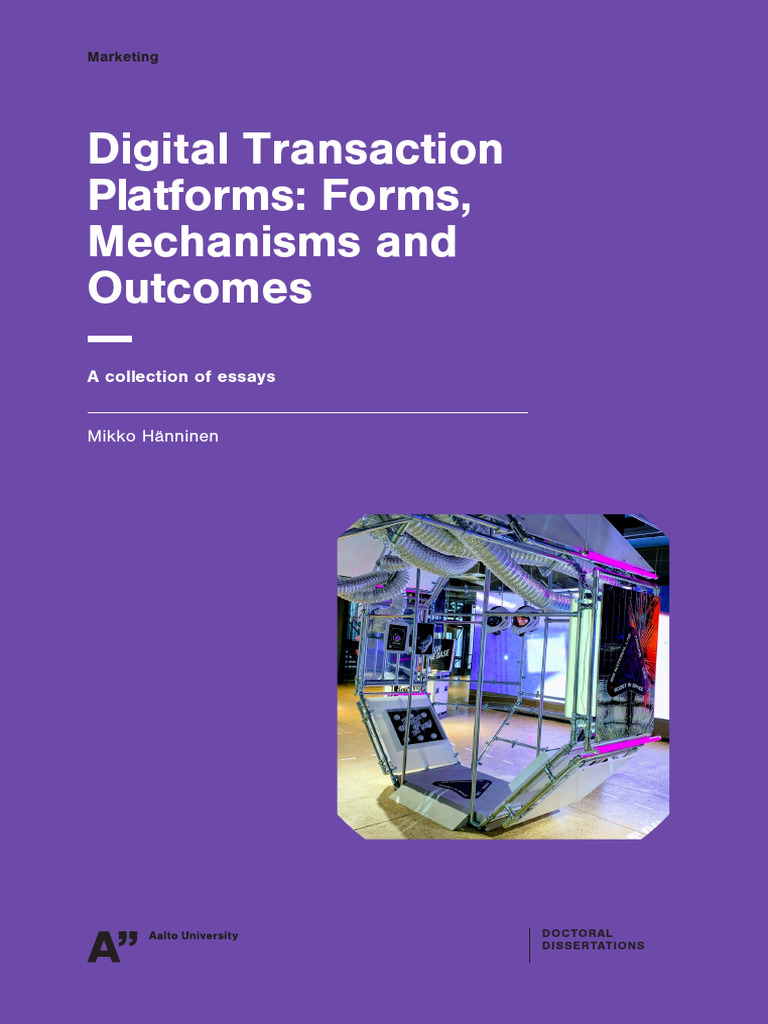 Digital Transaction Platforms: Forms, Mechanisms and Outcomes | PDF ...