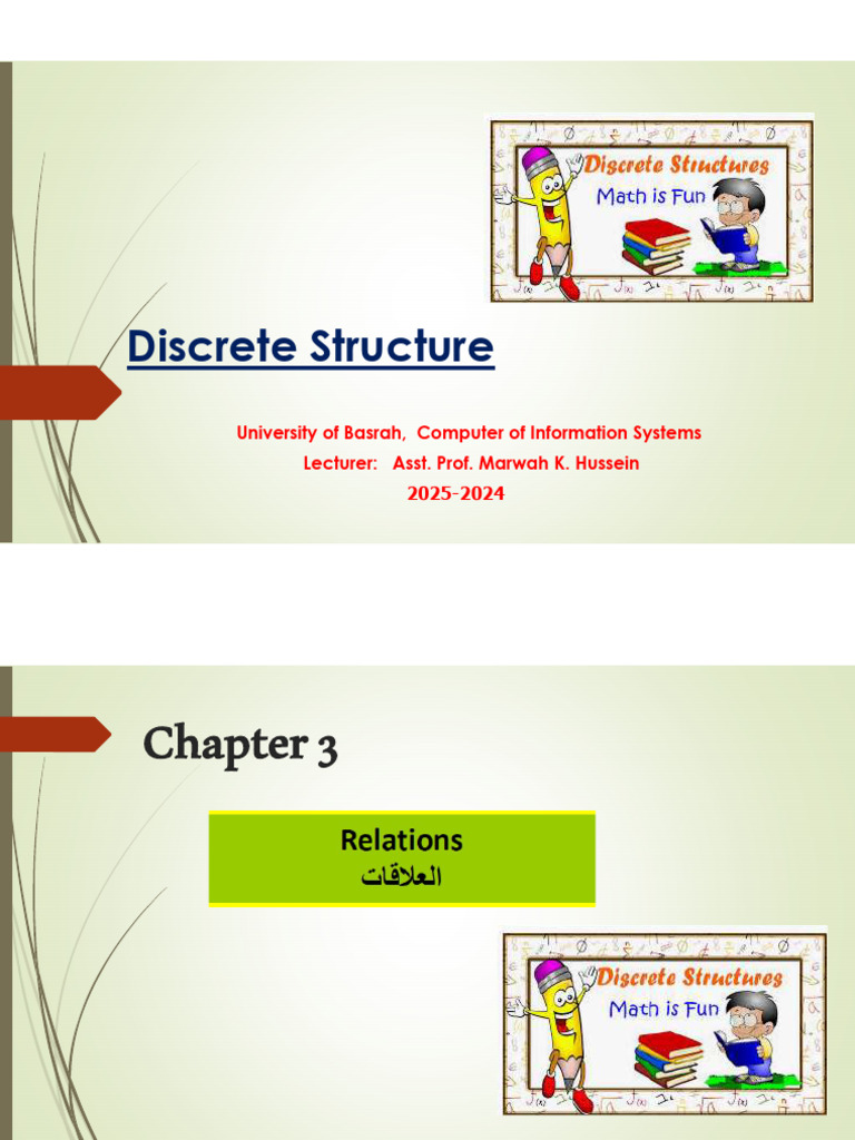 Discrete Structure: University of Basrah, Computer of Information ...