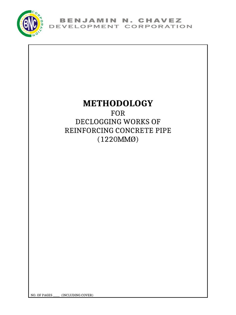 Declogging Works Method Statement | PDF
