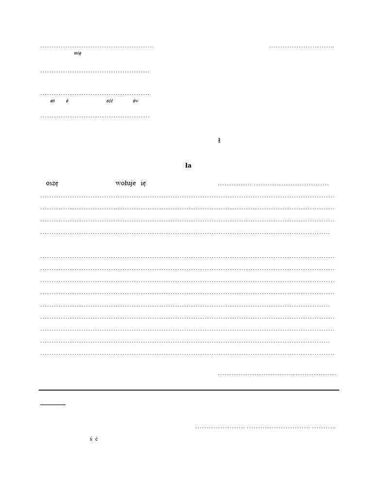 Podanie Ogólne | PDF