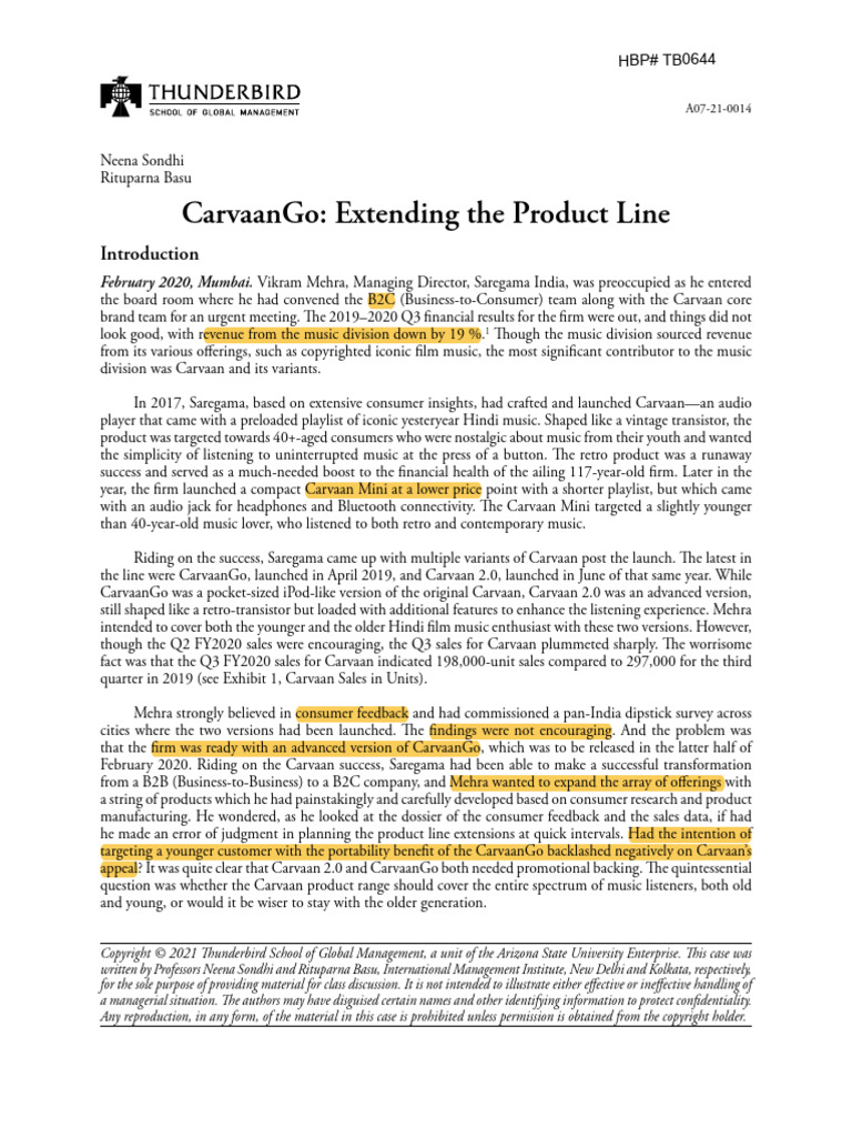CarvaanGo - Extending The Product Line | PDF | Streaming Media | Brand