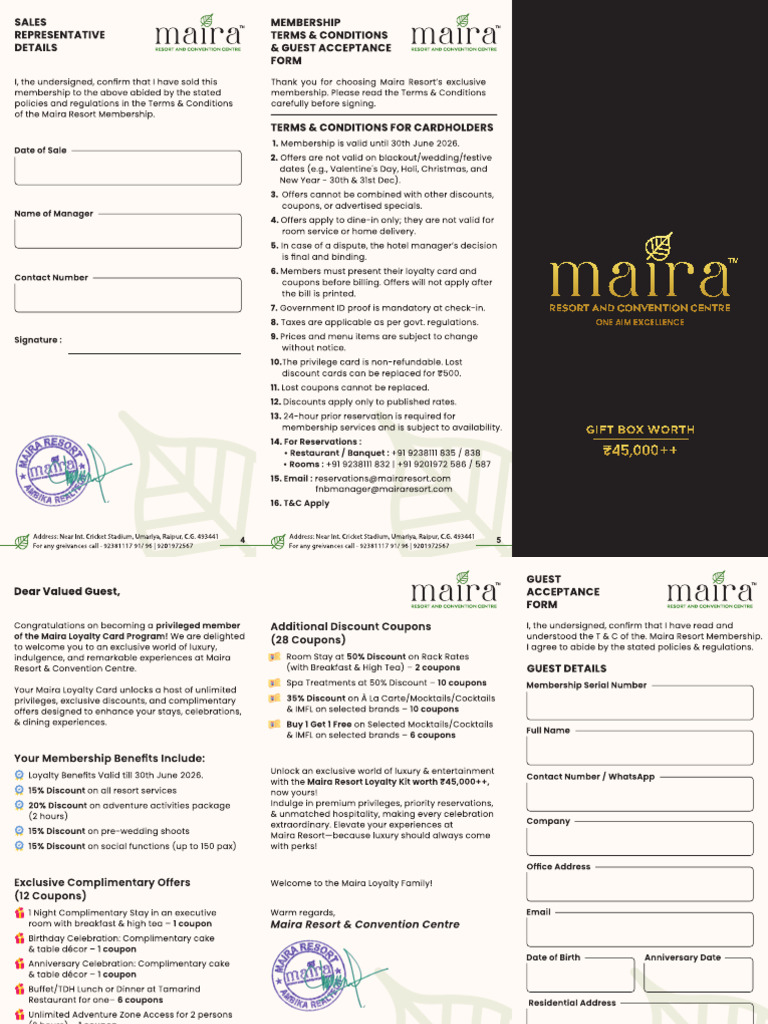 Maira - Membership Form (1) (1) (3) HHH | PDF