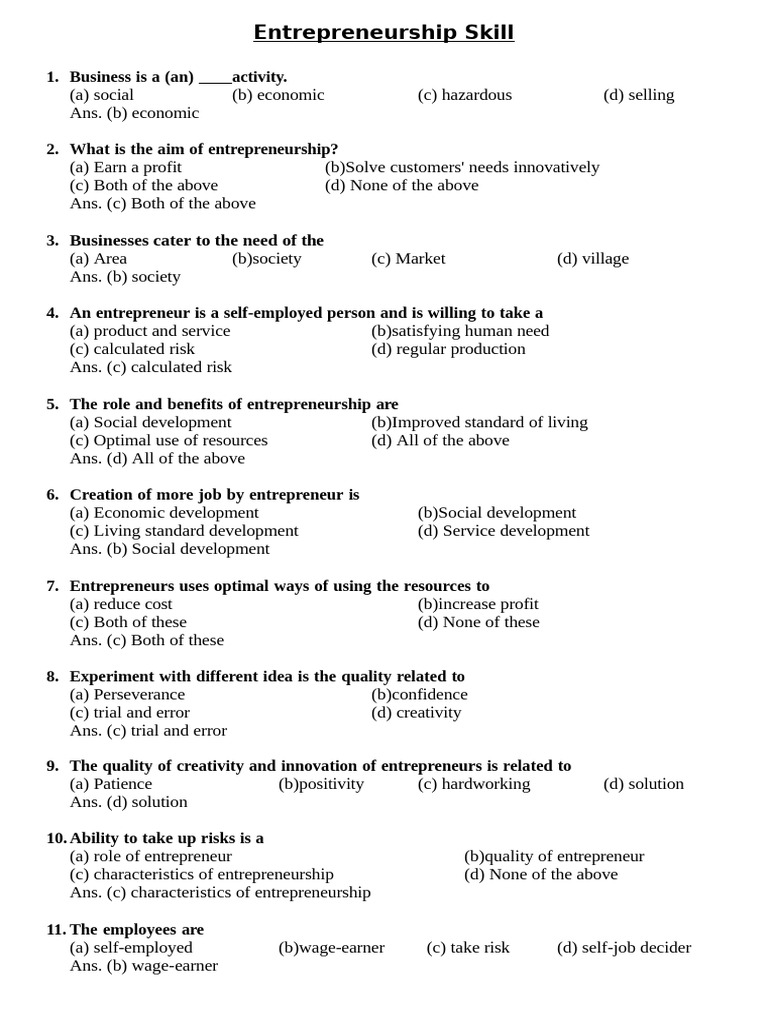 Key Characteristics of Entrepreneurship | PDF | Entrepreneurship ...