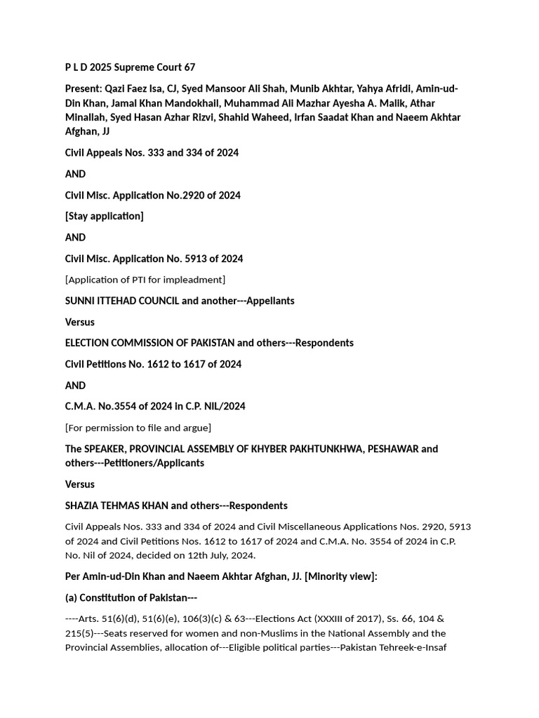 PLD 2025 | PDF | Governance | Justice