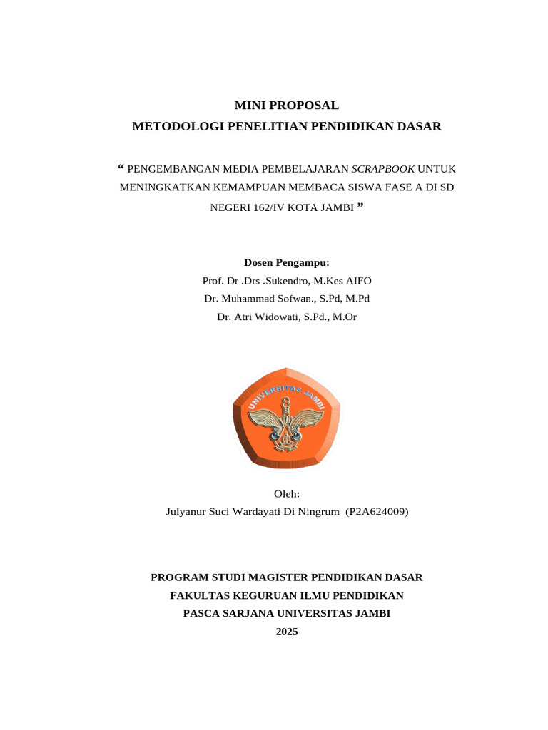 Mini Proposal Tesis | PDF