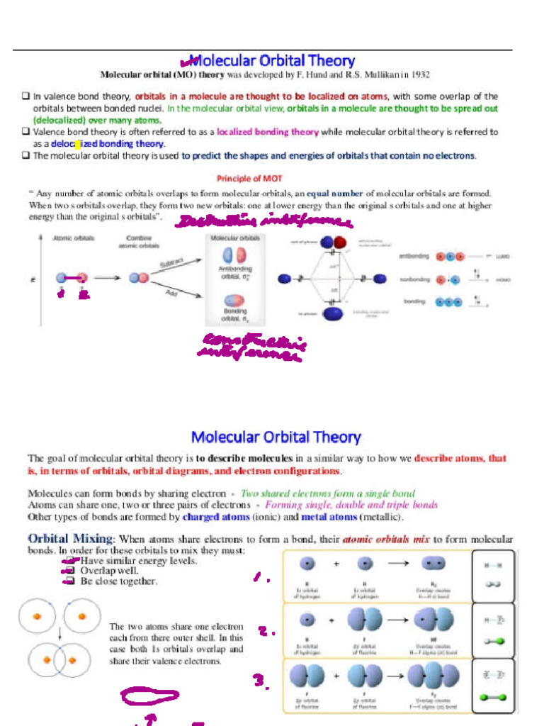 Molecular Orbital Theory | PDF