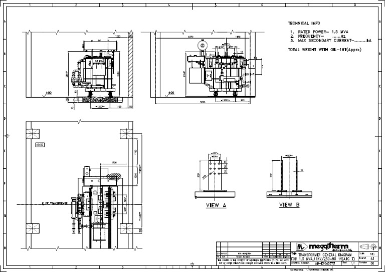 Am-E1043575 - Transformer - General Diagram - For 3t Eaf | PDF
