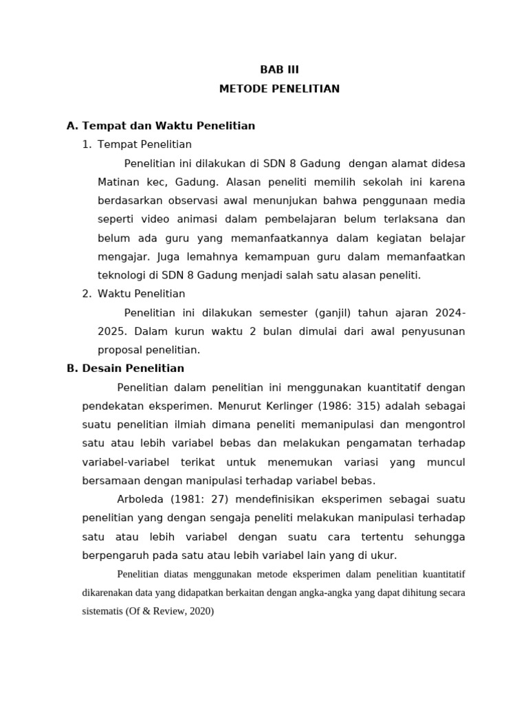 BAB III Proposal | PDF
