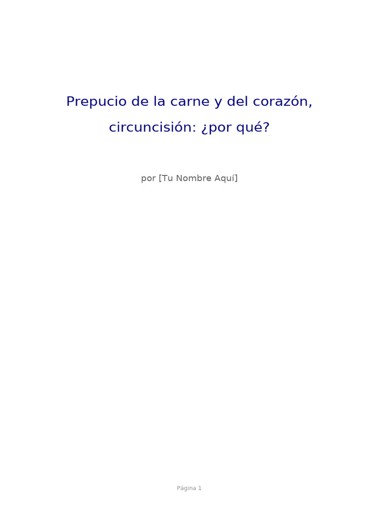 Prepucio y Circuncision Estudio | PDF