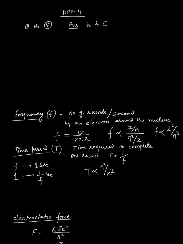 Atomic Structure - L-06 (Class Notes) - Bohr Model | PDF