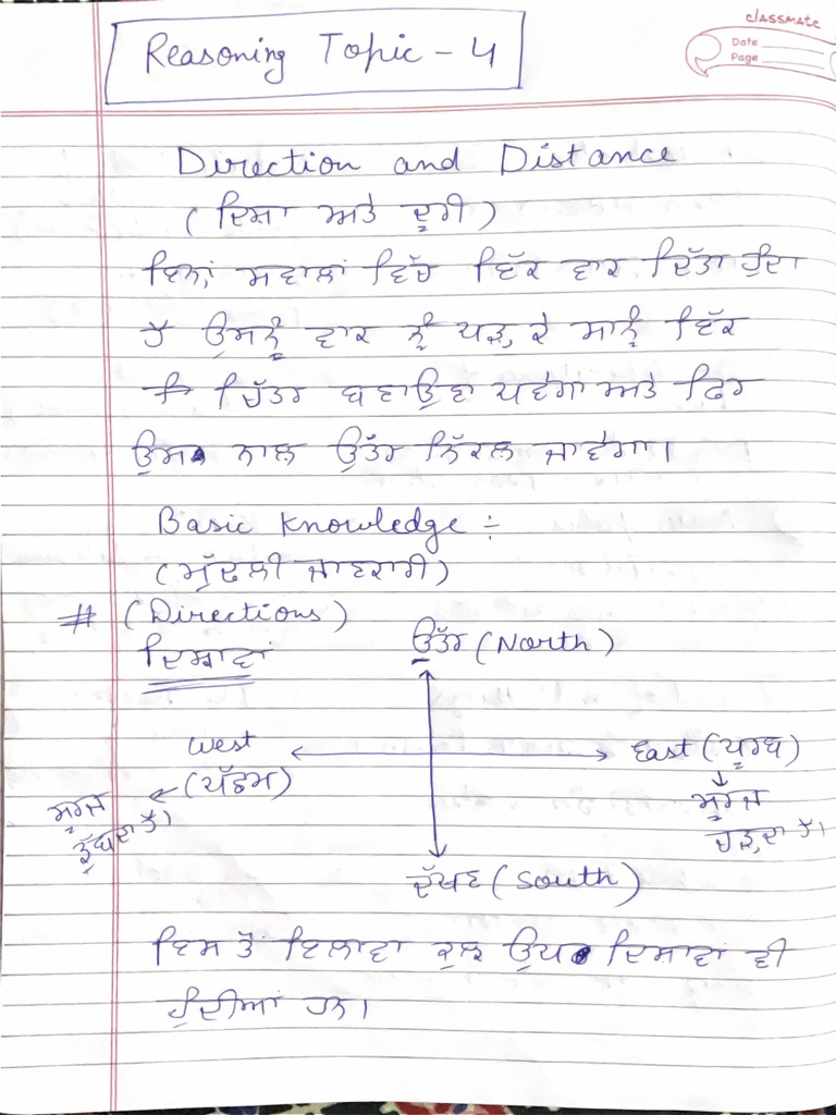 Direction and Distance Part-1 | PDF