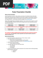 ELCC 2025 Poster Display Instructions | PDF | Poster