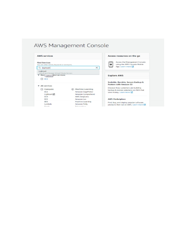 VPS Web Hosting Using Lightsail | PDF