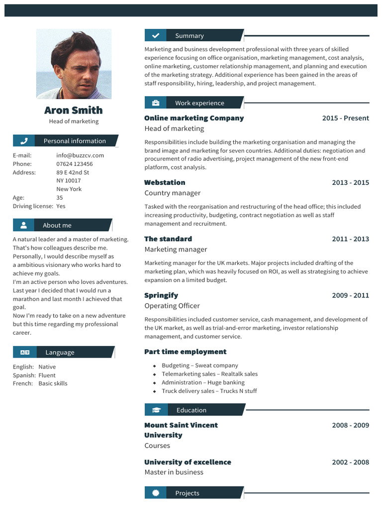 Aron Smith CV Assistant | PDF | Marketing | Business
