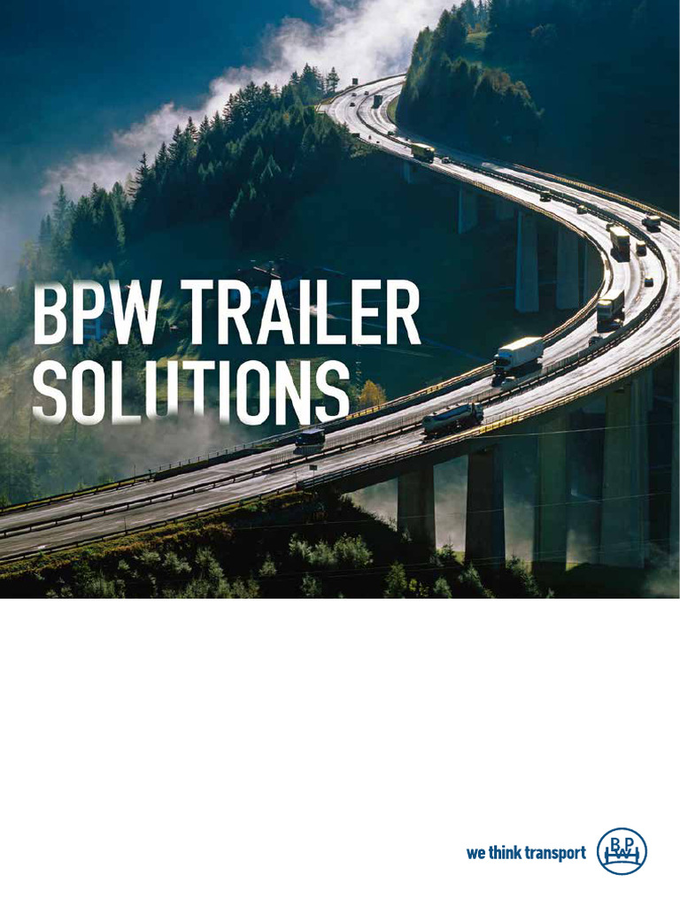 BPW Trailer Solutions Sales Brochure | PDF | Axle | Brake