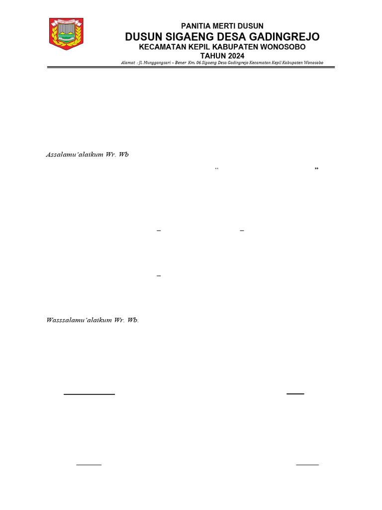 Surat Undangan DPR | PDF