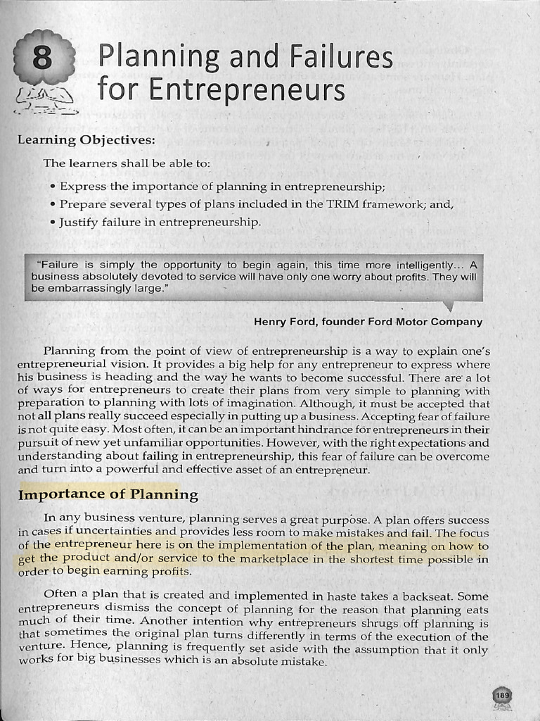 Entrepreneurial Mindset Chapter 8 | PDF